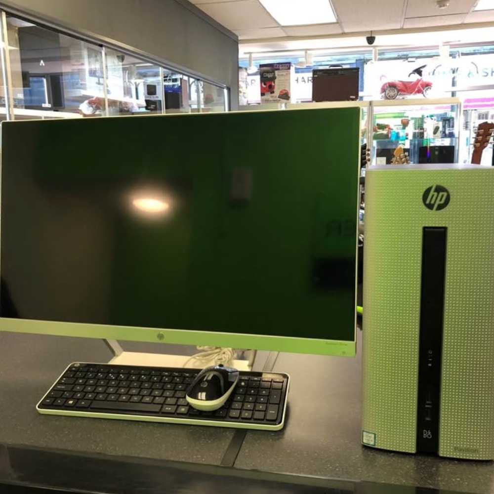 Pre-owned HP Pavilion Tower, Monitor Keyboard And Mouse - Own4Less